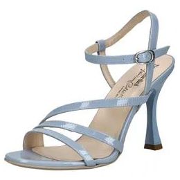 Pumps Nero Giardini "Nero Giardini Sandalen Leder", Damen, Gr. 36, blau, Leder, Schuhe Pumps