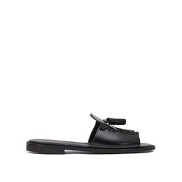 Sebago Sandalen - Leather Open-Toe Sandals With Braided Detailing - Gr. 6 - in Schwarz - f&uuml;r Damen