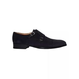 Sutoris Loafer - Double Buckle Shoe In Blue Suede - Gr. 40 (EU) - in Schwarz - f&uuml;r Damen