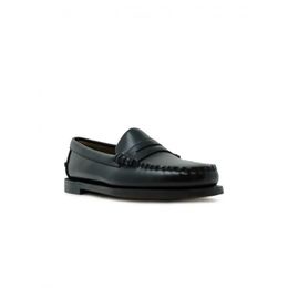 Sebago Dan Black Leather Loafers - Gr. 8_5 - in Schwarz