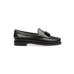 Sebago Loafer - Black Leather Loafers - Gr. 8_5 - in Schwarz - f&uuml;r Damen