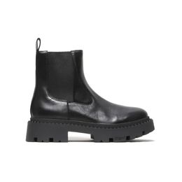 Ash Stiefel - Black Leather Ankle Boot - Gr. 37 (EU) - in Schwarz - f&uuml;r Damen