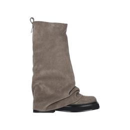 The Attico Stiefel - "Robin" Combat Boots &ndash; Taupe - Gr. 38 (EU) - in Beige - f&uuml;r Damen