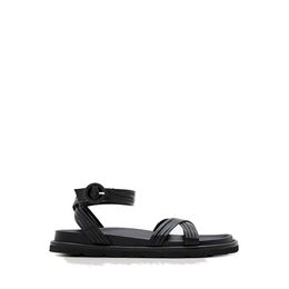 Gianvito Rossi Sandalen - Nappa Leather Sandals With Buckled Strap - Gr. 41 (EU) - in Schwarz - f&uuml;r Damen