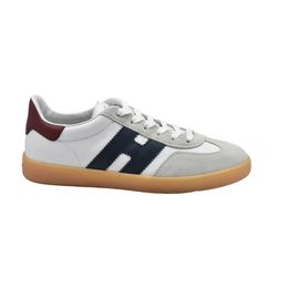 Hogan Low-Top Sneaker - Laced Sneakers With Grey Suede Accents And Burgund - Gr. 6 - in Grau - f&uuml;r Damen