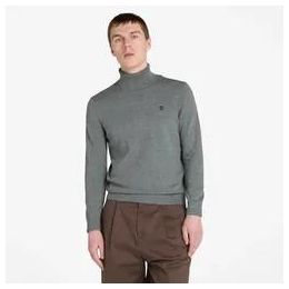 Rollkragenpullover Timberland "WILLIAMS RIVER Turtle Neck Cotton S", Herren, Gr. XL, grau (dunkelgrau heather), Obermaterial: 100% Baumwolle, Pullover Rollkragenpullover