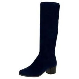 Overkneestiefel Caprice "Caprice Stiefel Textil", Damen, Gr. 36, blau (navy), Textil, Schuhe
