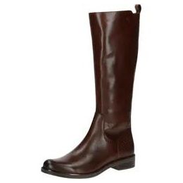 Stiefel Caprice "Caprice Stiefel Leder", Damen, Gr. 37,5, braun (dunkelbraun), Leder, Schuhe Stiefel