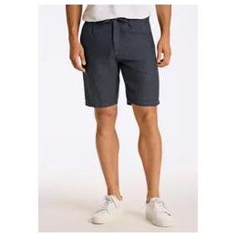 Shorts LINDBERGH "Leinenshorts Relaxed Fit", Herren, Gr. XL, blau (navy), Obermaterial: 55% Baumwolle, 45% Leinen, relaxed fit, Hosen Shorts
