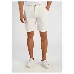 Shorts LINDBERGH "Leinenshorts Relaxed Fit", Herren, Gr. L, wei&szlig; (optical wei&szlig;), Obermaterial: 55% Baumwolle, 45% Leinen, relaxed fit, Hosen Shorts