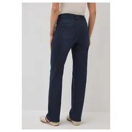 Loose-fit-Jeans Cecil, Damen, Gr. 36, L&auml;nge 28, blau (blau schwarz random wash), Jeans, 75% Baumwolle, 23% Polyester, 2% Elasthan, unifarben, lang, Jeans, High Waist