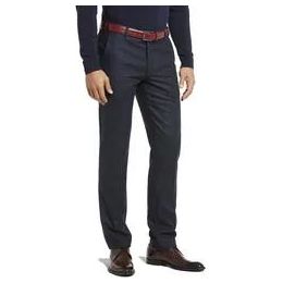 Stoffhose MEYER "Bonn", Herren, Gr. 56, Normalgr&ouml;&szlig;en, blau (marine), 60% Baumwolle, 38% Polyester, 2% Elasthan, unifarben, slim fit lang, Hosen Stoffhose, mit Franz&ouml;sische Seitentaschen