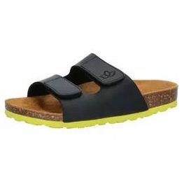 Pantolette Lico "Pantolette Bioline Velcro Kids", M&auml;dchen, Gr. 32, schwarz, Filz, Schuhe Pantolette