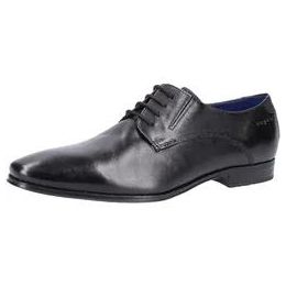 Schn&uuml;rschuh Bugatti "Bugatti Businessschuhe Glattleder", Herren, Gr. 41, schwarz, Glattleder, Schuhe Schn&uuml;rschuh