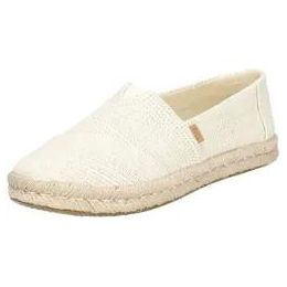 Toms Shoes Espadrille TOMS "TOMS Halbschuhe Textil", Damen, Gr. 41, beige (natural), Textil, Schuhe Espadrille