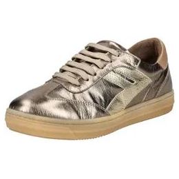 Sneaker Andrea Conti "Andrea Conti Sneaker Leder", Damen, Gr. 38, bronze, Leder, Schuhe Sneaker