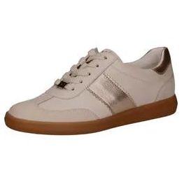 Sneaker Caprice "Caprice Sneaker Leder", Damen, Gr. 38, wei&szlig;, Leder, Schuhe Sneaker