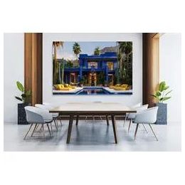 XXL-Wandbild queence "Akustikbild Palm Springs USA - Kalifornien", blau (farbe bild(er): blau), B:120cm H:80cm T:2,5cm, Polyester, Bilder, Einfache Akustikl&ouml;sung ohne Bauma&szlig;nahme, Schalld&auml;mmung, Paneele