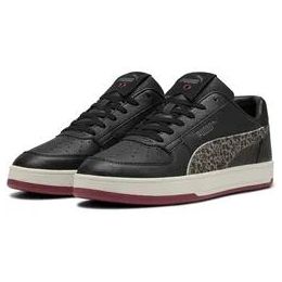Sneaker Puma "CAVEN 2.0 ANIMAL FLAIR", Damen, Gr. 37, schwarz-wei&szlig; (Puma wei&szlig;, Puma schwarz), Synthetik, mehrfarbig, Schuhe Sneaker, mit Gummilaufsohle, leicht profiliertes Laufsohlenprofil