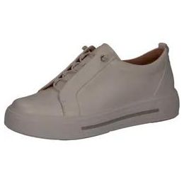 Sneaker Caprice "Caprice Sneaker Leder", Damen, Gr. 38, wei&szlig;, Leder, Schuhe Sneaker