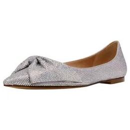 Ballerina Steve Madden "Steve Madden Ballerinas Lederimitat/Textil", Damen, Gr. 37, silber, Lederimitat, Textil, Schuhe Ballerina