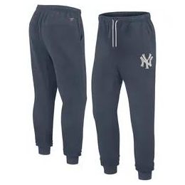 Jogginghose Fanatics "Fanatics Jogginghose New York Yankees Terrazzo Fleece Cuffed Hem", Herren, Gr. M, US-Gr&ouml;&szlig;en, blau, Sweatware, 52% Baumwolle, 48% Polyester, Hosen Jogginghose