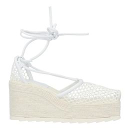 Bottega Veneta Sandalen - Stretch Espadrille Wedges - Gr. 39 (EU) - in Wei&szlig; - f&uuml;r Damen