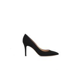 Gianvito Rossi Hohe Schuhe - Pointed Toe Heeled Shoes In Silk - Gr. 41 (EU) - in Schwarz - f&uuml;r Damen