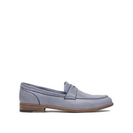 Loafers With Smooth Leather Finish - Gr. 39 (EU) - in Grau
