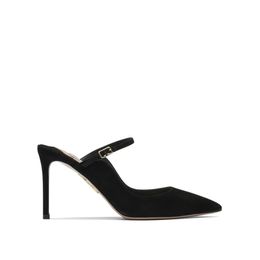 Aquazzura Hohe Schuhe - Pointed Toe Pumps With Ankle Strap - Gr. 40 (EU) - in Schwarz - f&uuml;r Damen