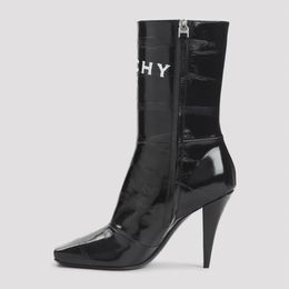 Givenchy Stiefel - Ankle Boots With Glossy Finish - Gr. 37 (EU) - in Schwarz - f&uuml;r Damen