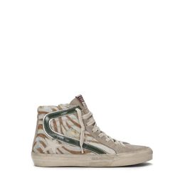 Golden Goose Deluxe Brand Golden Goose Low-Top Sneaker - High-Top Sneakers With Zebra-Print Leather And Sue - Gr. 37 (EU) - in Beige - f&uuml;r Damen