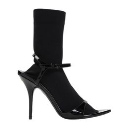 Balenciaga Stiefel - Ankle Boots With High Stiletto Heel - Gr. 38 (EU) - in Schwarz - f&uuml;r Damen