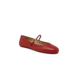 Gianvito Rossi Nxftabs Red Leather Ballerina - Gr. 41 (EU) - in Rot