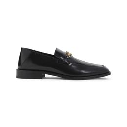 Amiri Loafer - Polished Black Leather Loafers With Gold Chain Emb - Gr. 43 (EU) - in Schwarz - f&uuml;r Damen