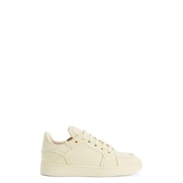 Giuseppe Zanotti Low-Top Sneaker - Textured Fabric Sneakers With Integrated Laces - Gr. 42 (EU) - in Beige - f&uuml;r Damen