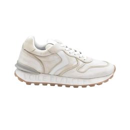 Voile Blanche Low-Top Sneaker - Laced White Sneakers With Smooth Upper - Gr. 44 (EU) - in Wei&szlig; - f&uuml;r Damen