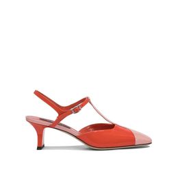 Carel Paris Sandalen - Pointed Toe T-Strap Sandals - Gr. 38 (EU) - in Rot - f&uuml;r Damen