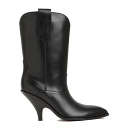 Bally Stiefel - Black Lavyn Leather Boots - Gr. 38 (EU) - in Schwarz - f&uuml;r Damen