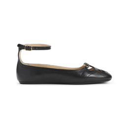 Chlo&eacute; Pointed Toe Flat Shoes - Gr. 37 (EU) - in Schwarz