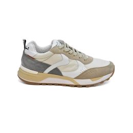 Voile Blanche Low-Top Sneaker - Laced-Up Sneakers - Gr. 45 (EU) - in Beige - f&uuml;r Damen