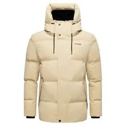 Steppjacke STONE HARBOUR "Taviaan XX", Herren, Gr. M (50), sand, Obermaterial: 100% Polyester; Innenfutter: 100% Polyester; Wattierung: 100% Polyester; &Auml;rmelfutter: 100% Polyester, gerade Po-bedeckend, hoch geschlossener Ausschnitt, eng B&uuml;ndchen, Jacken Steppjacke, Gesteppte Herren Jacke mit Kapuze