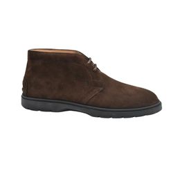 Tod's Laced Boots With Suede Finish - Gr. 10 - in Braun