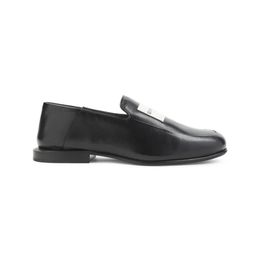 Givenchy Lamb Leather Loafers With Distinctive Branding - Gr. 37,5 (EU) - in Schwarz