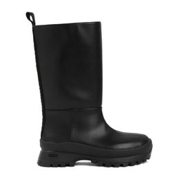 Stella McCartney Stiefel - Black Alter-Leather Trace Tubo Boots - Gr. 37 (EU) - in Schwarz - f&uuml;r Damen