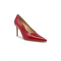 Gianvito Rossi Hohe Schuhe - Tokroug Red Leather Pumps - Gr. 37,5 (EU) - in Rot - f&uuml;r Damen
