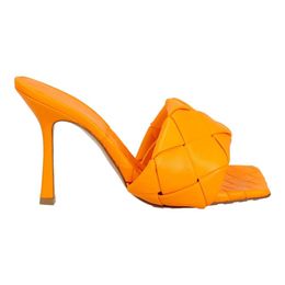 Bottega Veneta Slipper & Pantoletten - Lido Mule Orange - Gr. 37,5 (EU) - in Orange - f&uuml;r Damen