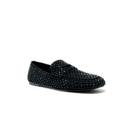 R22 Black Leather/Glitter Loafer - Gr. 41 (EU) - in Schwarz