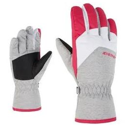 Skihandschuhe Ziener "LANDO-Z glove junior", M&auml;dchen, Gr. 3, rosa (light melange.pop pink), Obermaterial: 100% Polyester; Innenseite: 100% Polyester; Futter: 100% Polyester; Wattierung: 100% Polyester, Handschuhe