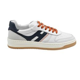 Hogan Low-Top Sneaker - Sneakers In White Orange With Contrasting Laces - Gr. 6 - in Grau - f&uuml;r Damen